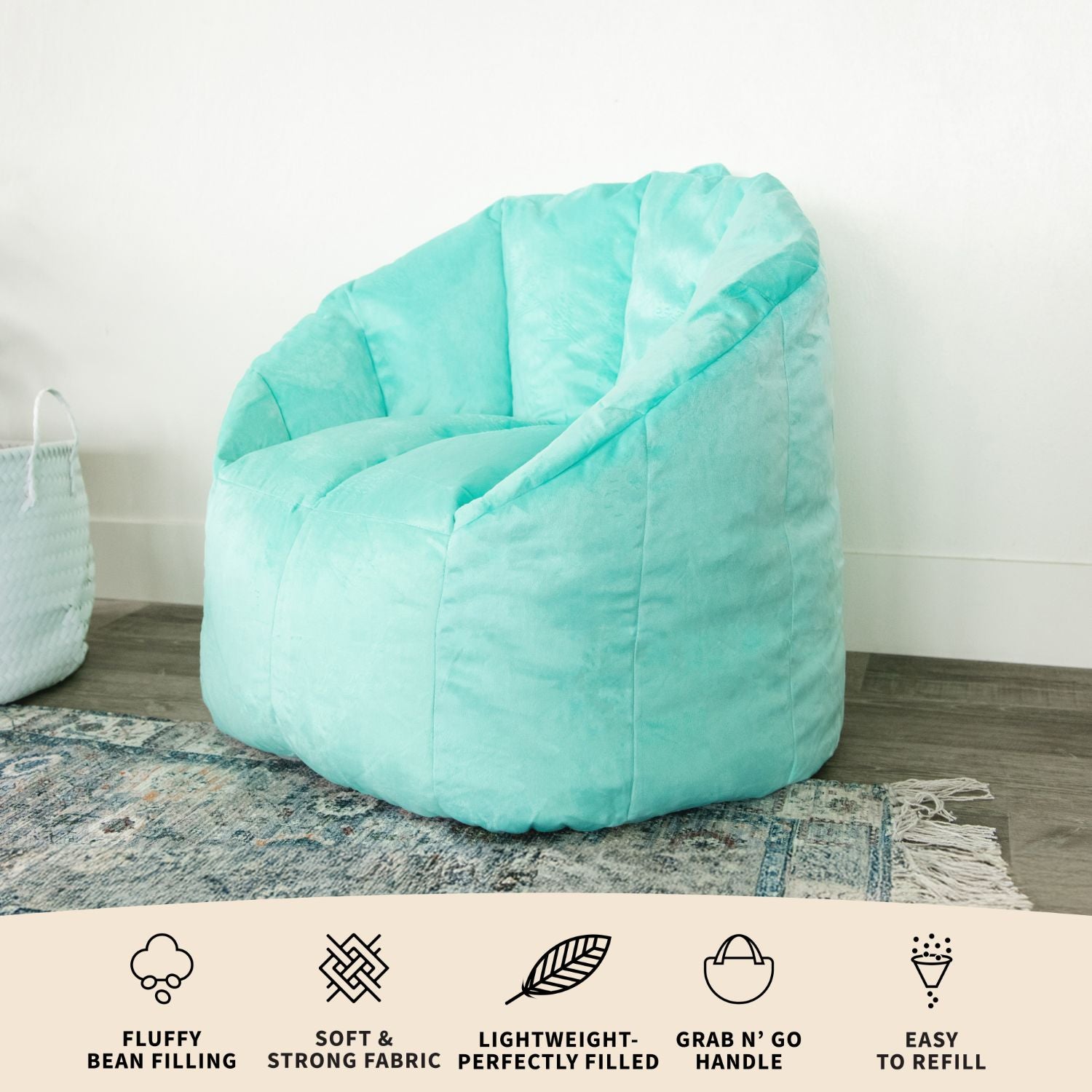 Milano Bean Bag Chair for Adults Big Joe Bean Bag Chairs