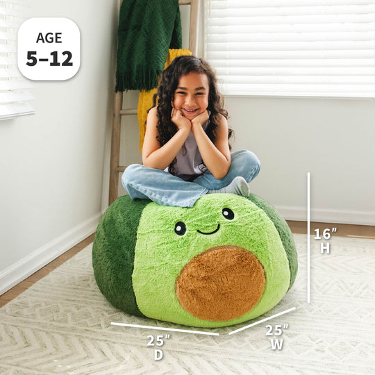 Avocado PlushiPals™ Bean Bag Chair | Big Joe® Chairs For Kids