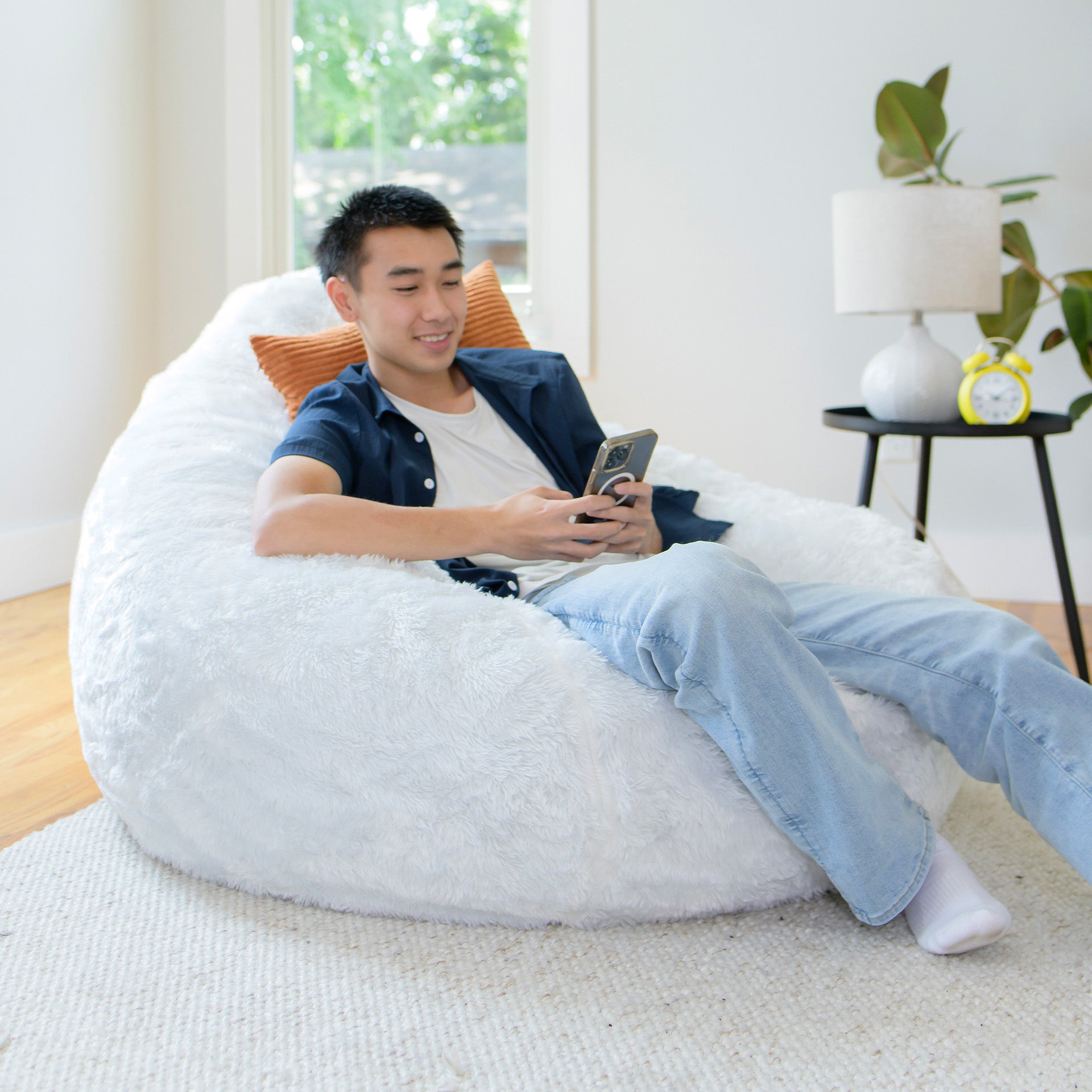 Lotus Foam Filled Bean Bag Chair Big Joe Bean Bag Chairs